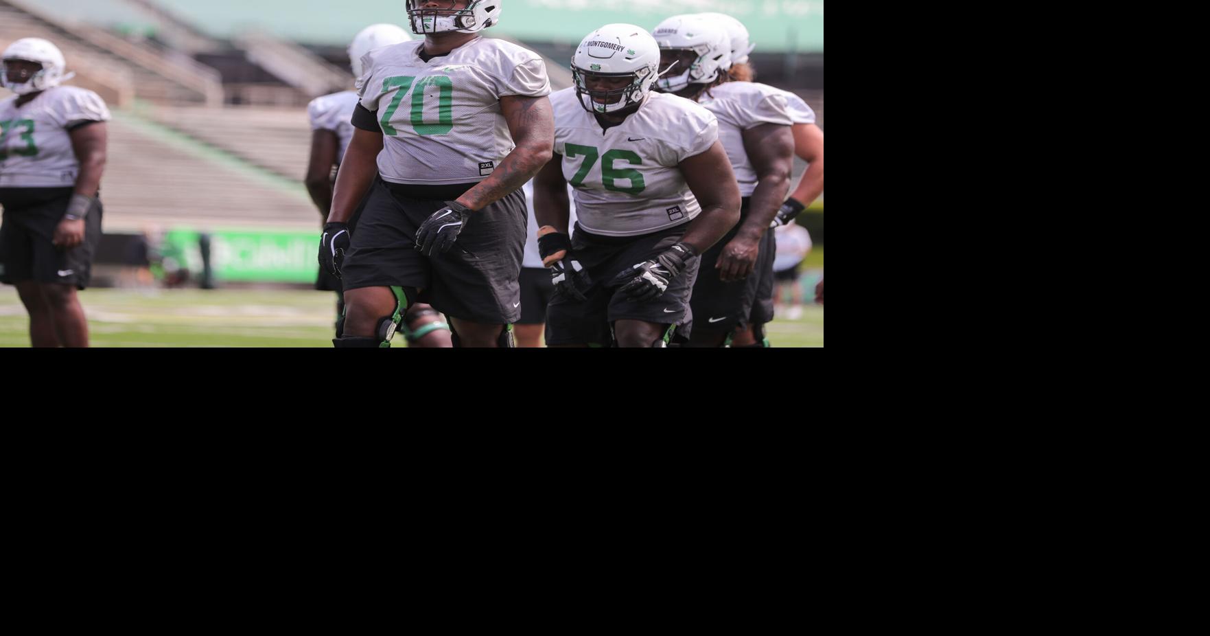 Marshall offensive line made big strides in football camp | Marshall ...