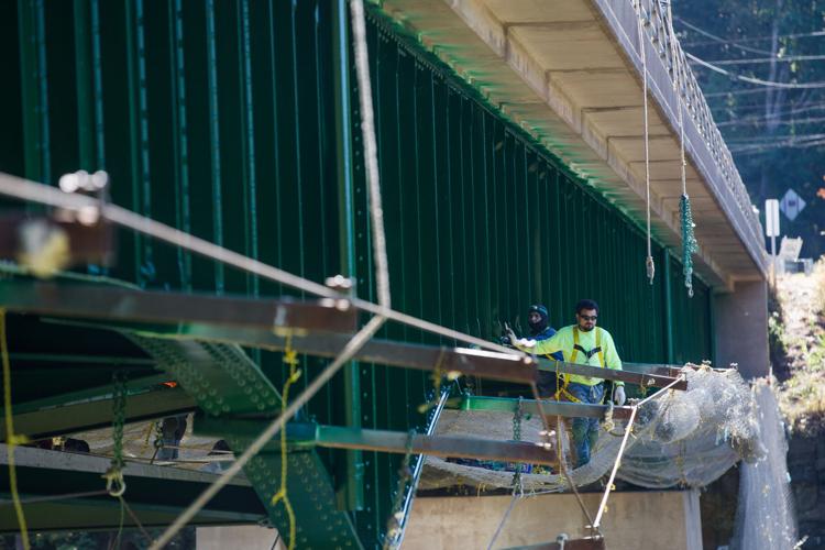 Painting of interstate overpass bridge nearly complete | News | herald ...
