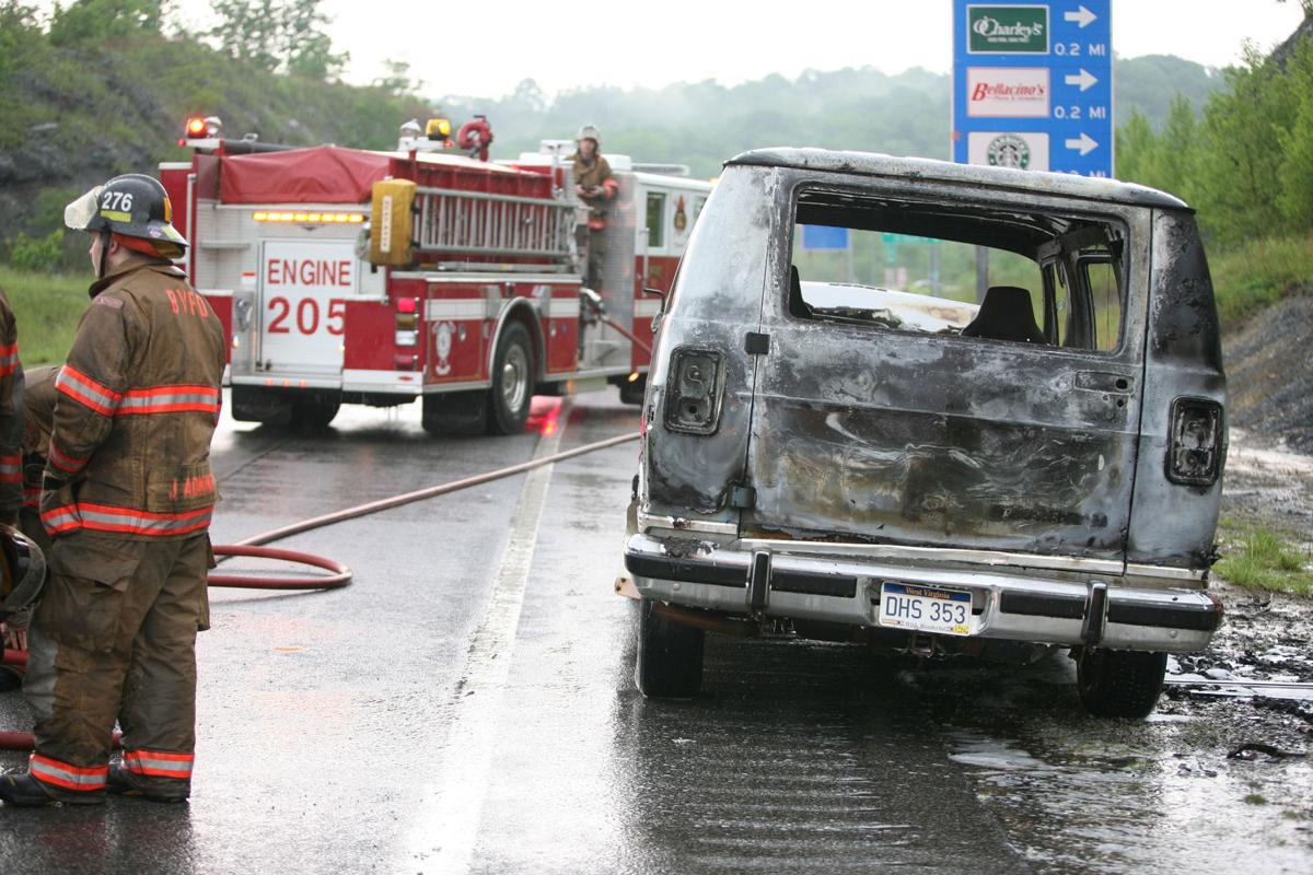 Van burns on Interstate ramp | News | herald-dispatch.com