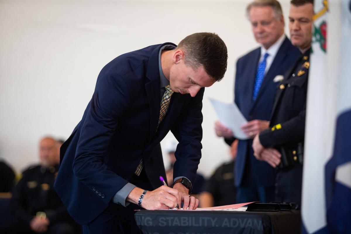 Photos: Huntington Police Department hires three probationary officers ...