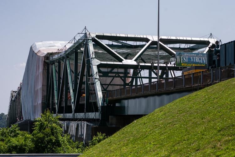 Painting of Robert C. Byrd Bridge continues | News | herald-dispatch.com