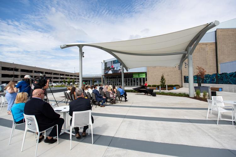 Photos: Ribbon Cutting Ceremony for Mountain Health Arena plaza ...