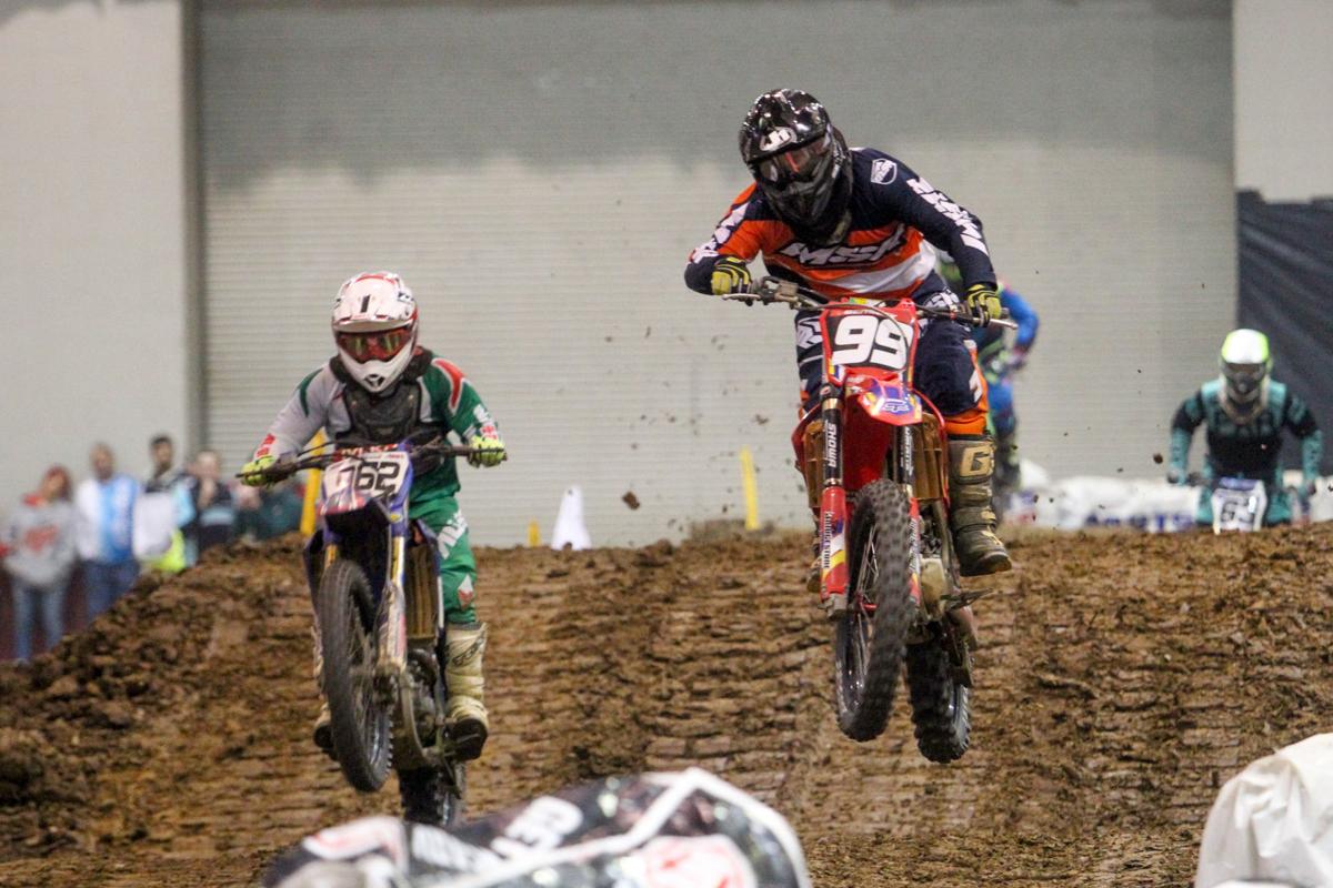 Photos: Motocross riders compete at Tri-State MX Indoor Championship ...