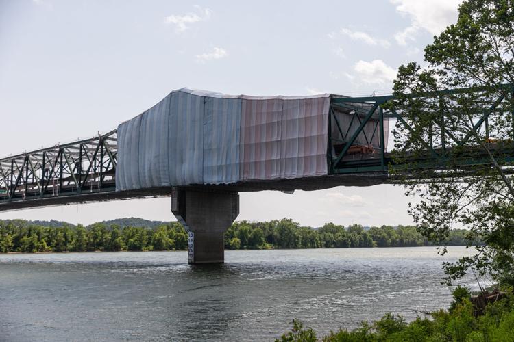 Painting of Robert C. Byrd Bridge continues | News | herald-dispatch.com