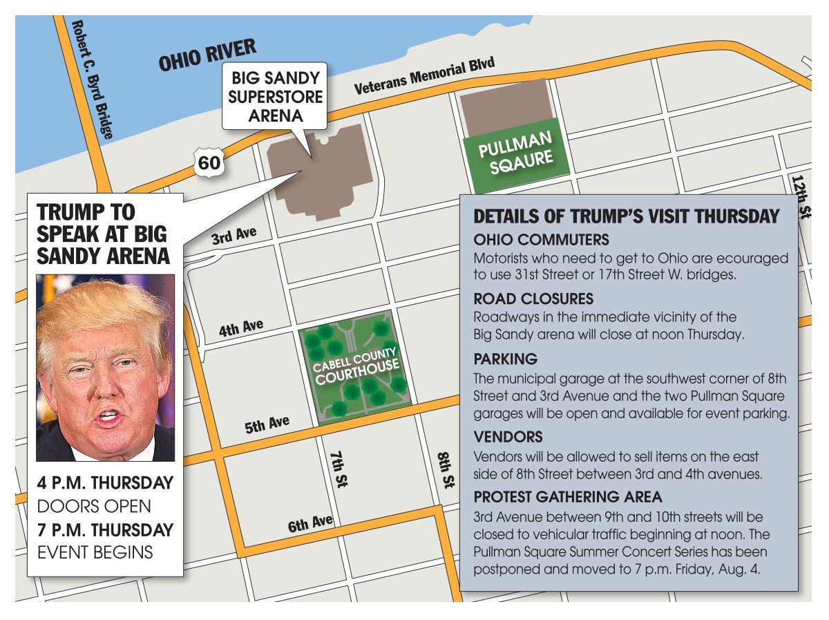 Huntington streets, areas to close for Trump rally | News | herald ...