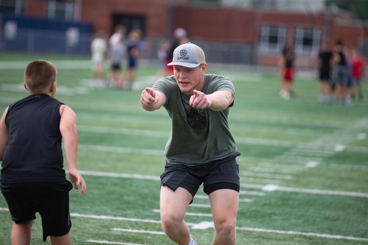 Photos: Austin Pleasants conducts football camp at Dawson-Bryant High ...