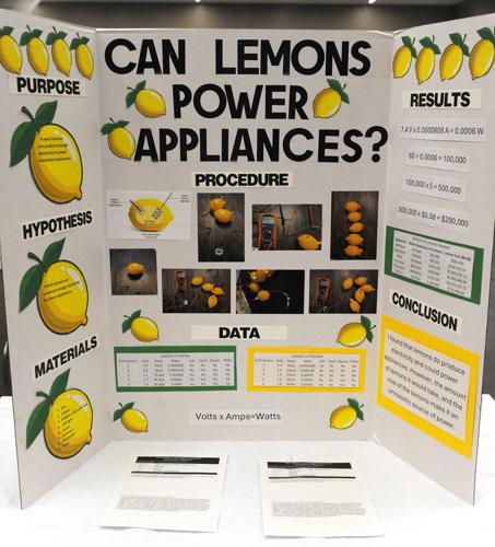 Liliana Wood, Amelia Tennant & prosthetic, WV Science Fair | News ...