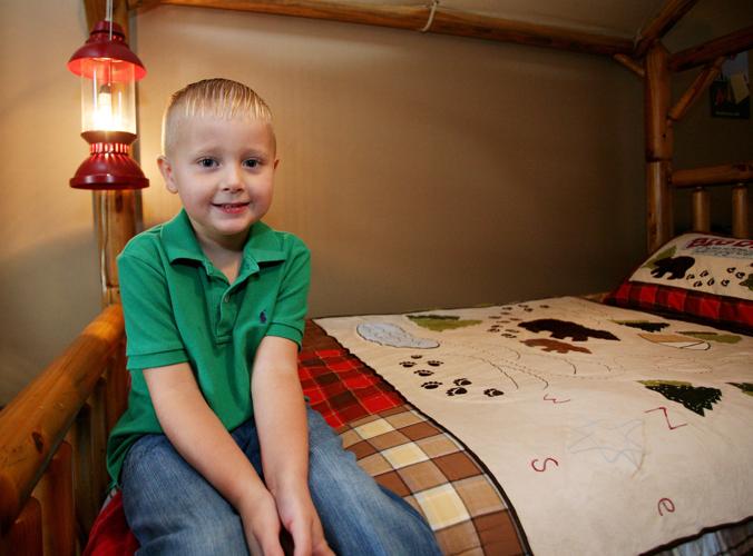 Boy's bedroom done in creative outdoor camping theme | Features ...