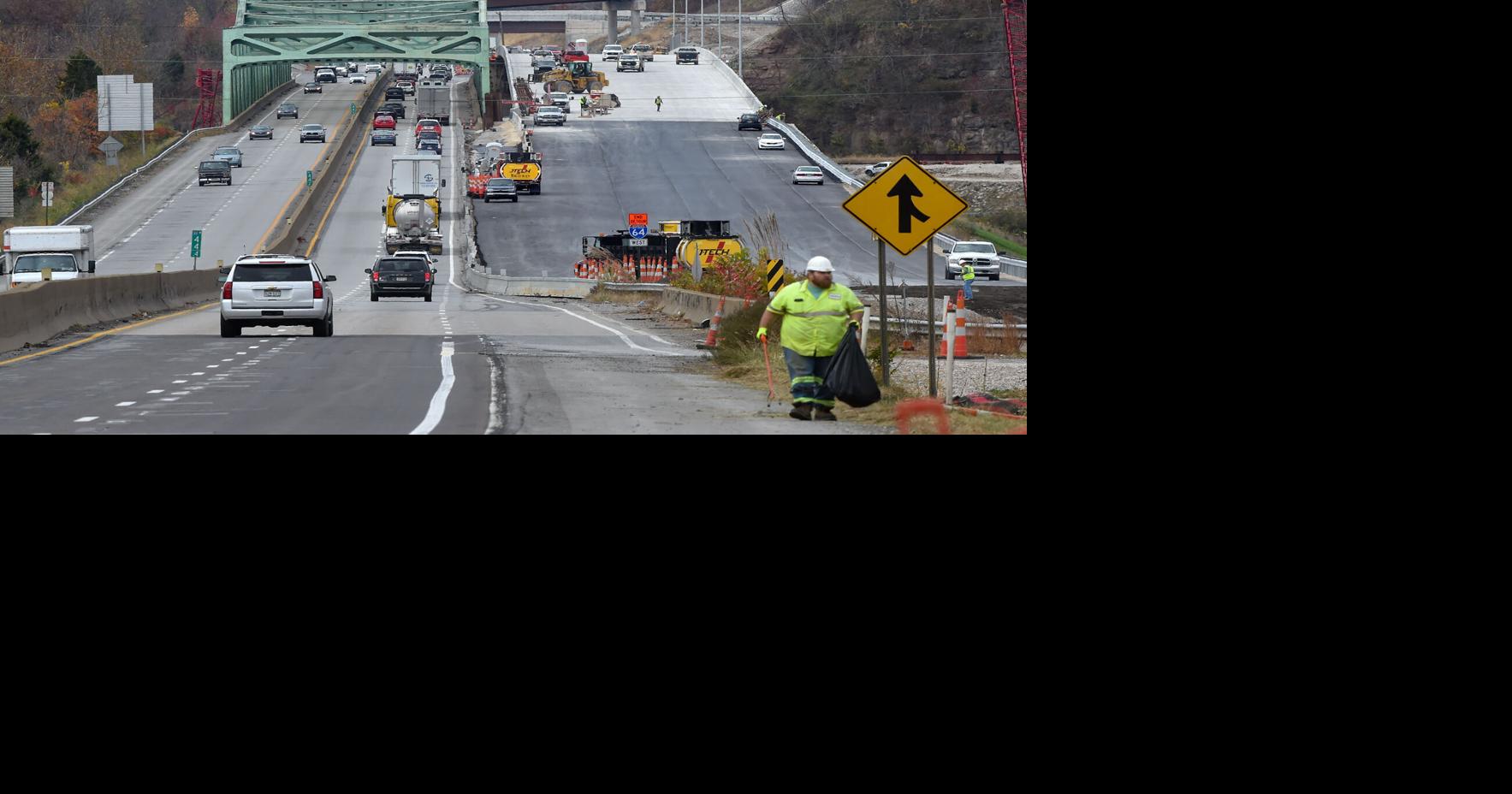 Lane shift scheduled tonight for I-64 bridge in Nitro | News | herald ...