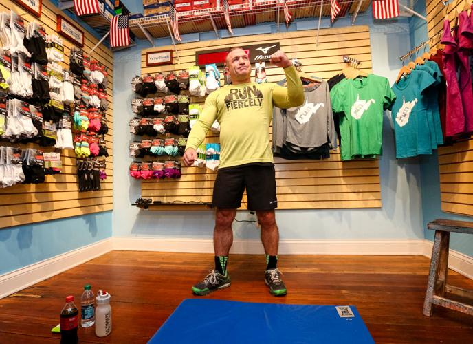 Photos: Ron Arthur attempts push-up world record | Multimedia | herald ...