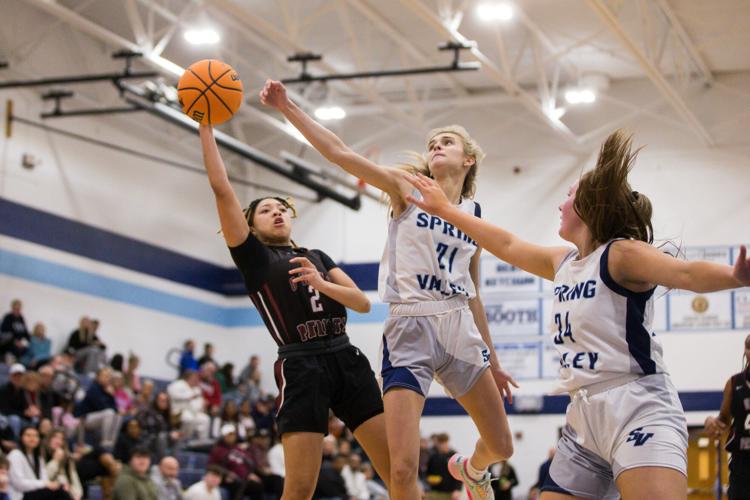Photos: Girls high school basketball, Spring Valley vs. George ...