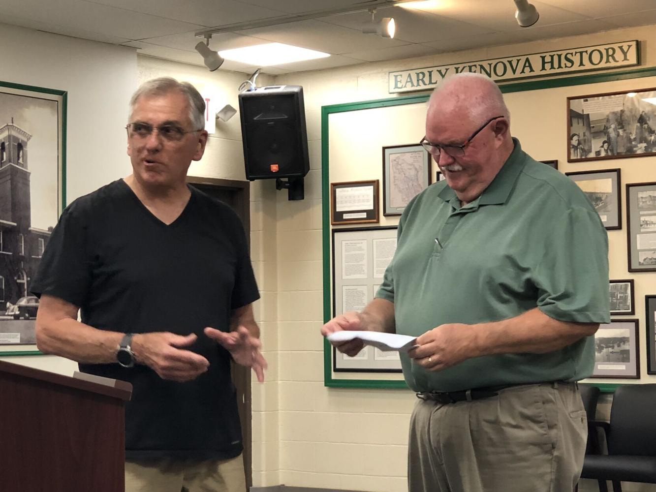 Griffith presents check to Kenova for playground project | News ...