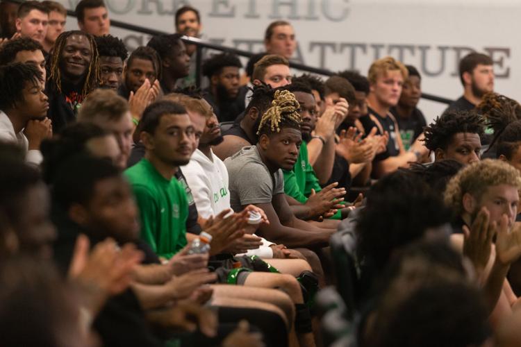 Gov. Jim Justice welcomes Marshall football players back from win with ...