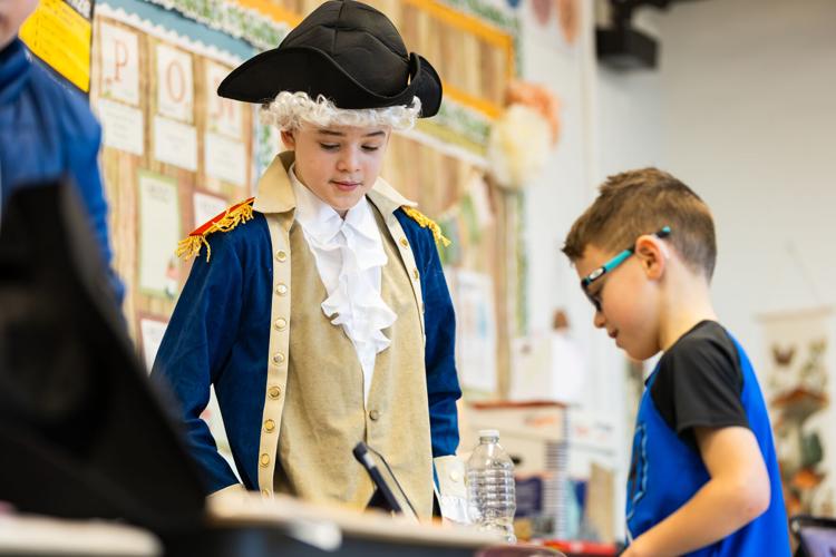 Nichols Elementary School students become wax figures to learn about ...