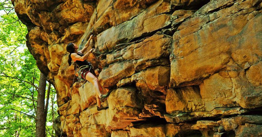 The Breaks Interstate Park in Kentucky opens up rock climbing areas ...
