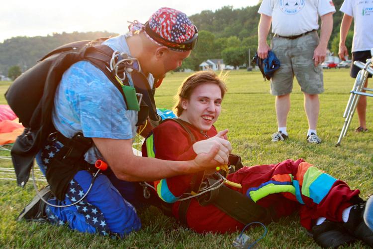 Man with cerebral palsy skydives for birthday | News | herald-dispatch.com