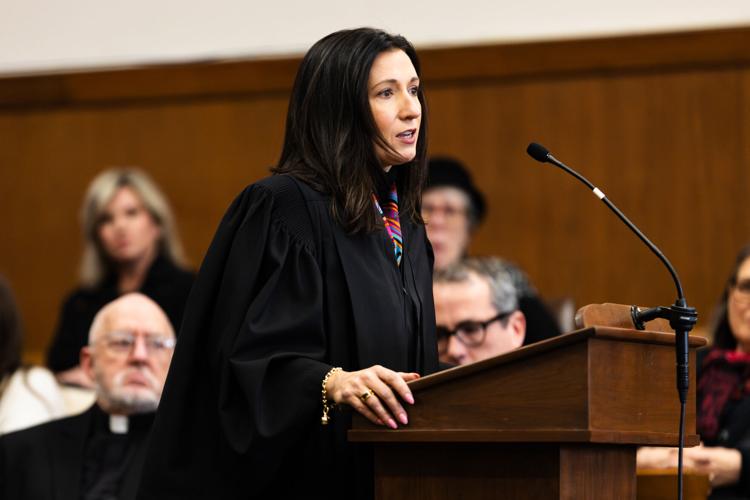 Photos: Chief Justice Bunn swears in Judge David D. Amsbary ...
