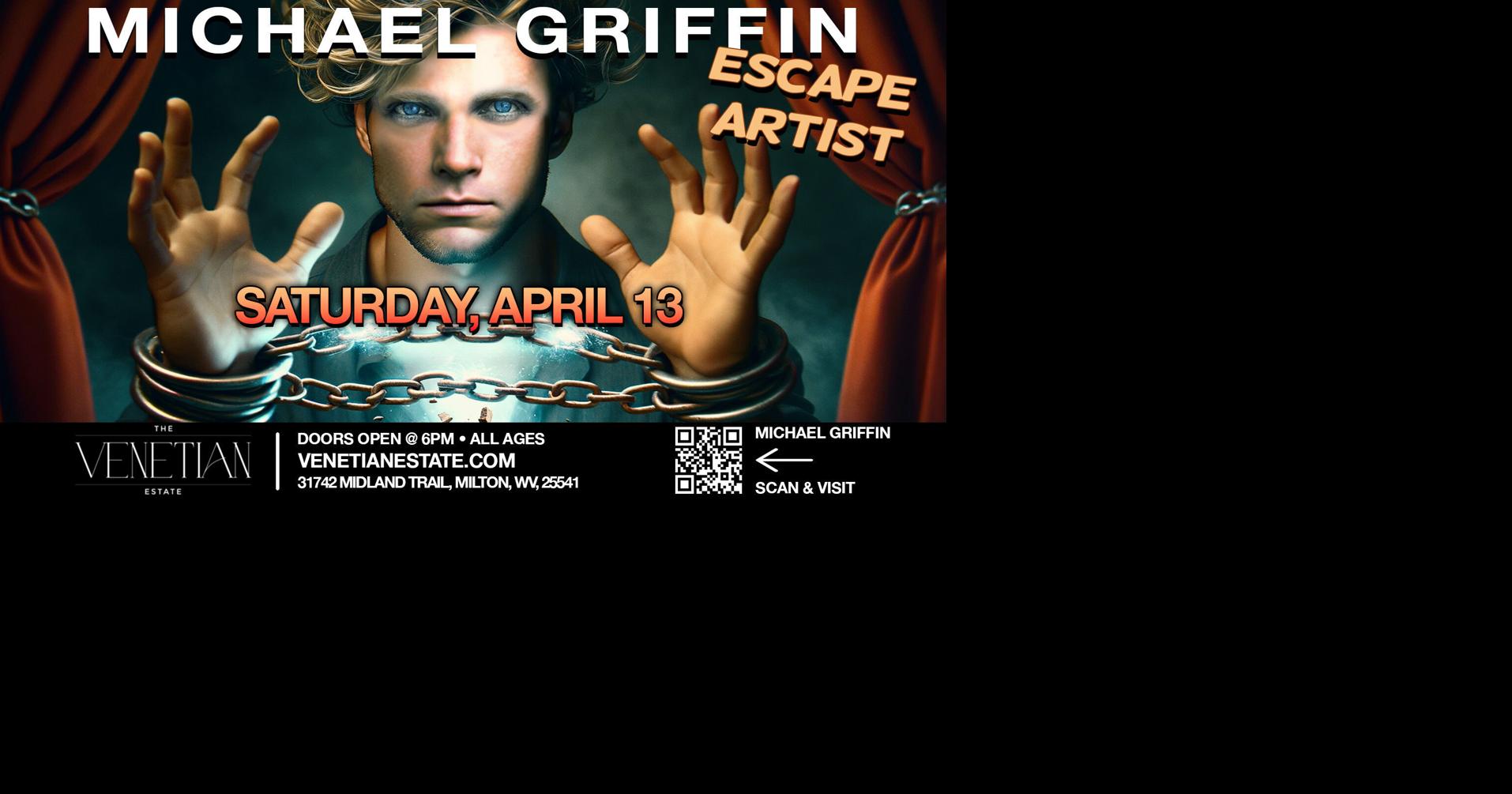 Escape artist and magician Michael Griffin to perform at The Venetian ...