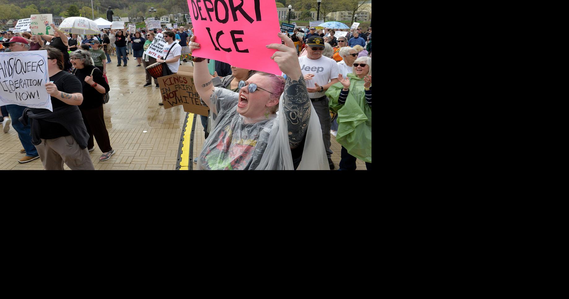 Hands Off rally at Capitol in Charleston to protest Trump | | herald ...