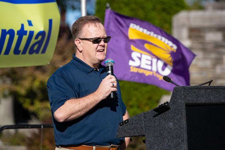 Home care workers rally at Huntington’s Ritter Park demanding living ...
