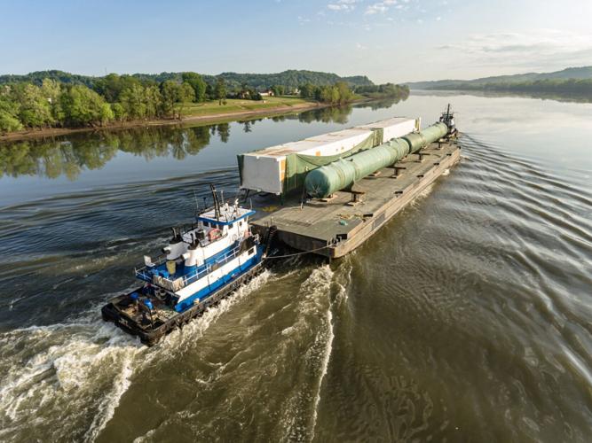 Tug boat, towboat used in unique tow of equipment to Nucor | Business ...