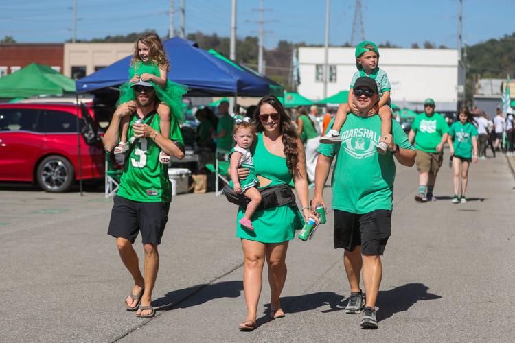 Photos: Marshall fans tailgate before Appalachian State game ...