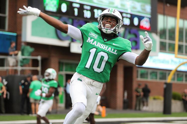 Marshall football: Slow and steady Herd takes opener over Seawolves, 45 ...