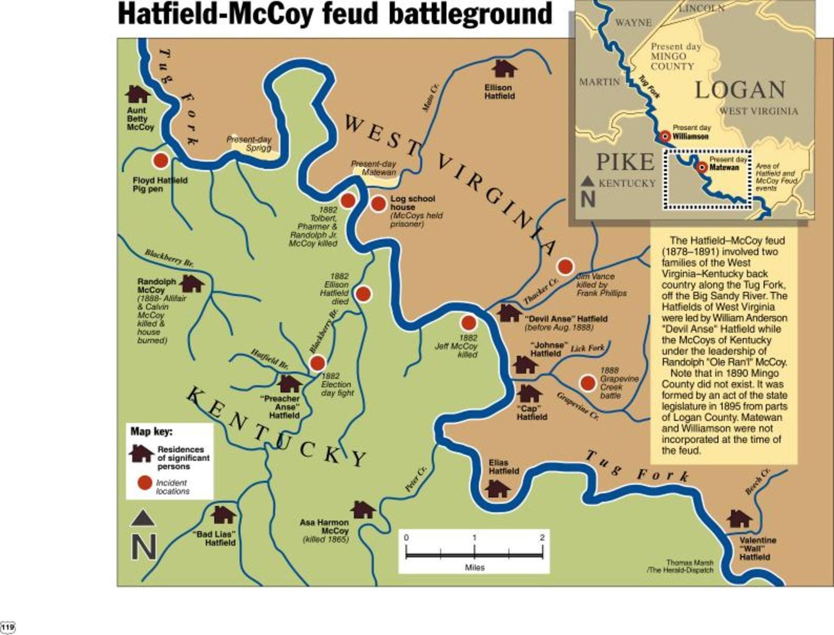 Hatfield-McCoy feud battleground | Hatfields And Mccoys | herald ...