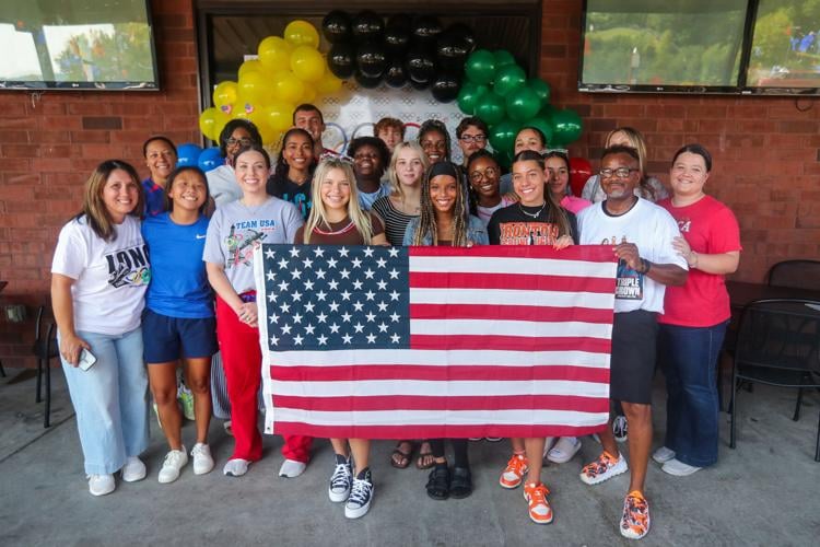 Photos: Watch party for Olympian McKenzie Long's 200-meter final run | Multimedia | herald ...