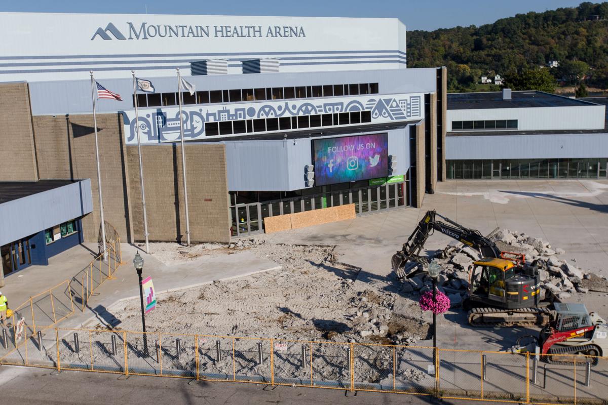 Work begins to transform Mountain Health Arena plaza | News | herald ...