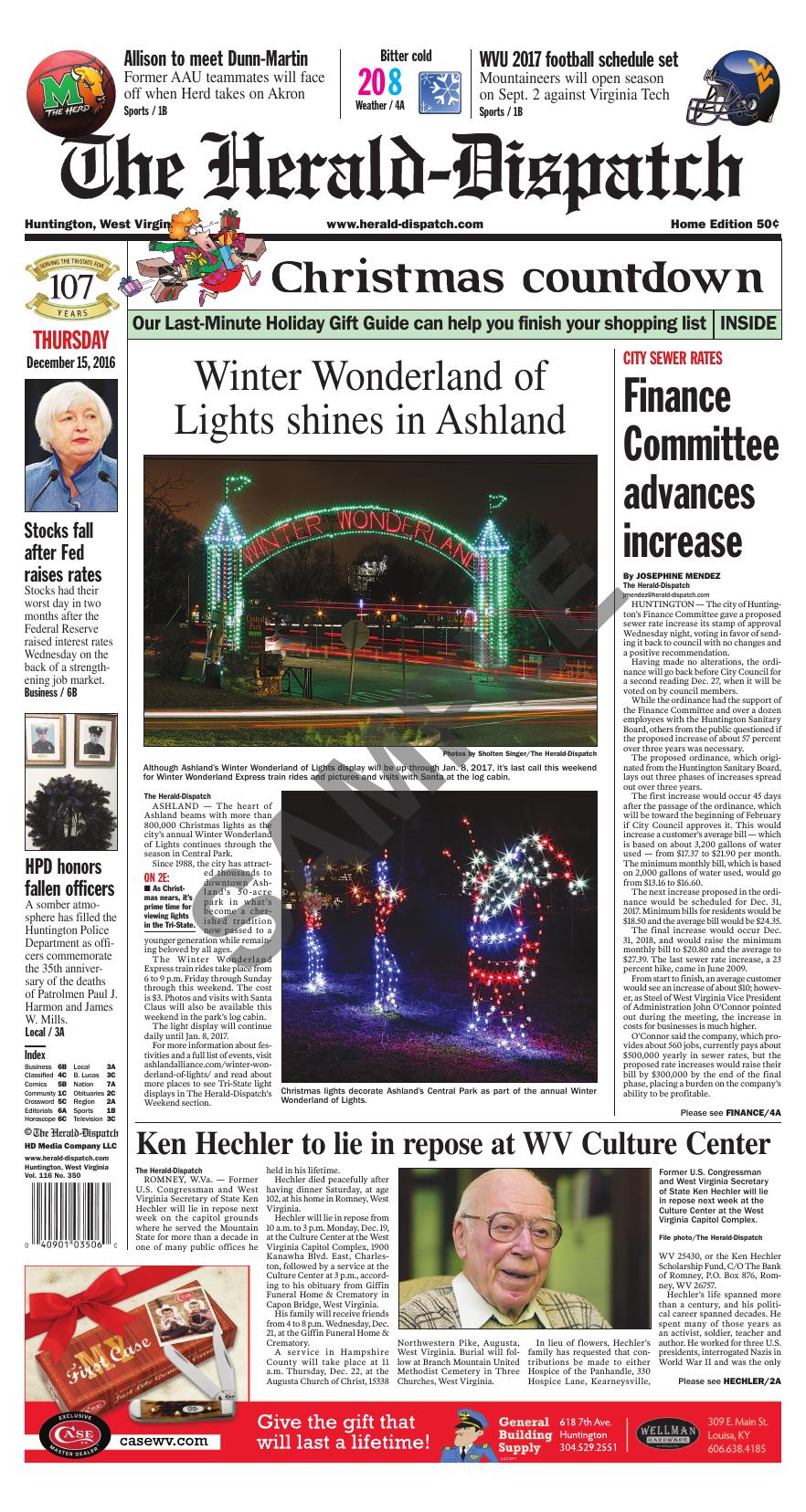 Page A1 | e-Edition Demo | herald-dispatch.com