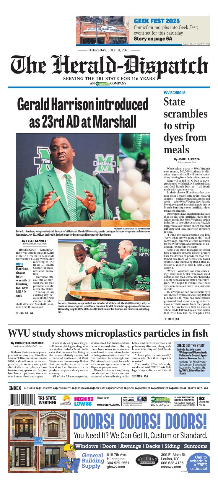 Page A1 | e-Edition | herald-dispatch.com