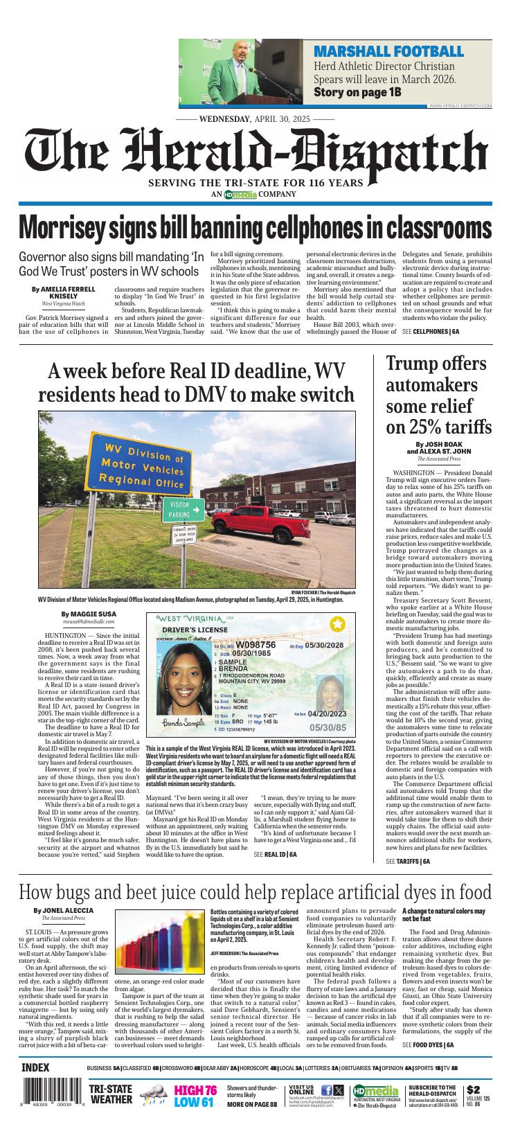 Page A1 | e-Edition | herald-dispatch.com