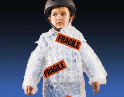 bubble wrap helmet
