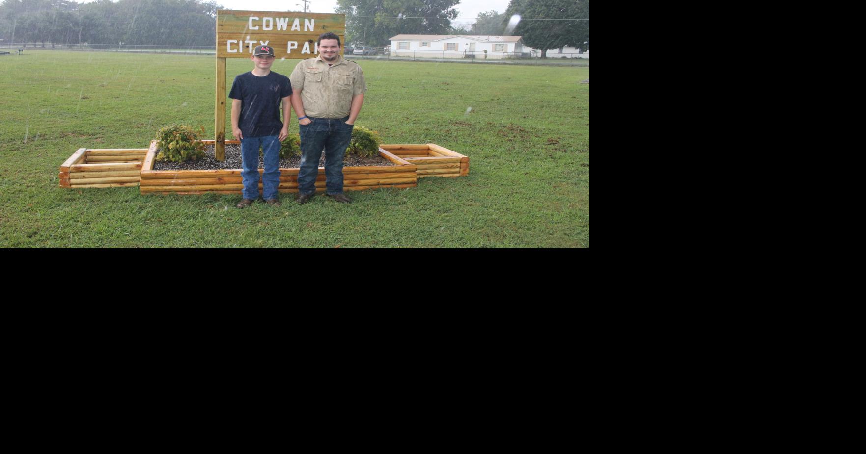Scout gives back to Cowan through sign at City Park | Local News ...