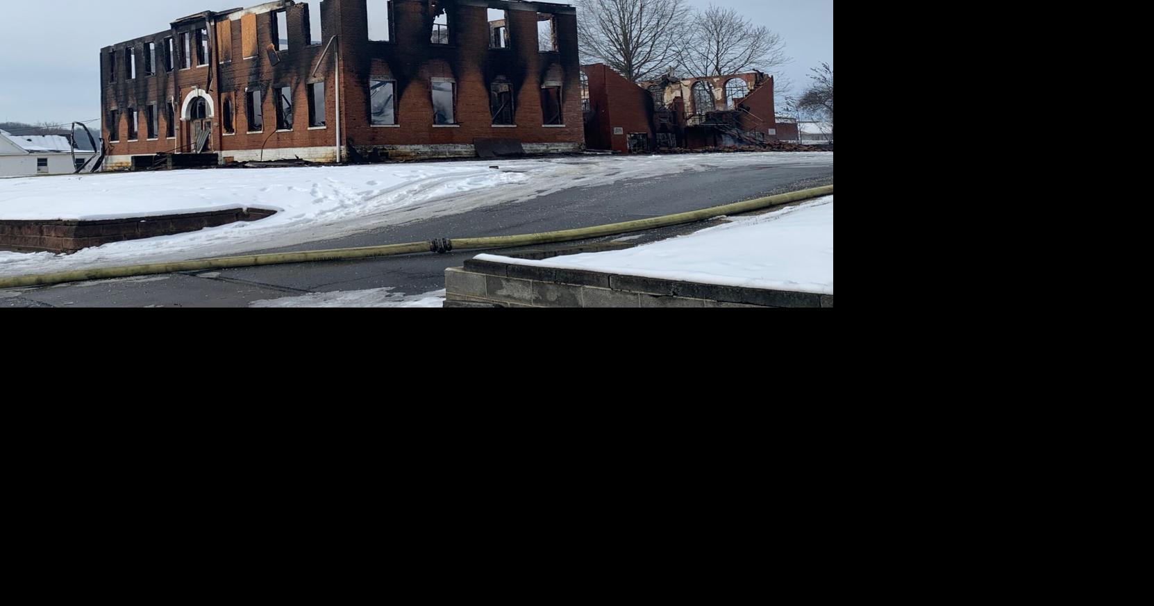 Former school, school board office destroyed by fire