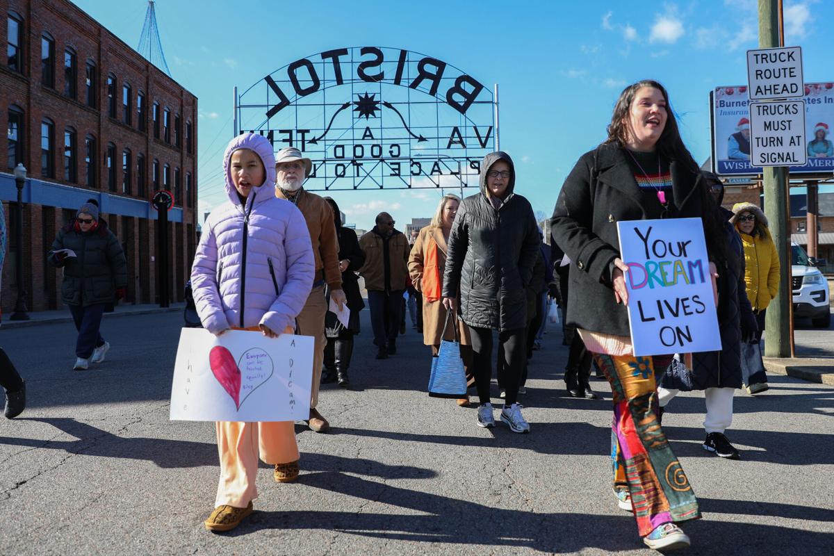 About 100 people attended a program about King's message
