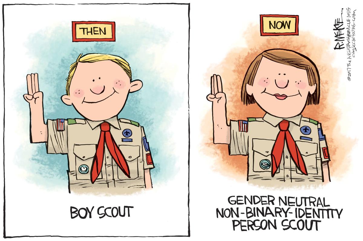 Cartoon: Person scout
