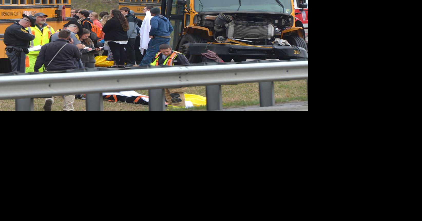 Giles County school bus involved in crash on Interstate 81