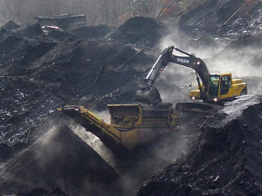 Gobco mining coal waste piles, turning gob into cash