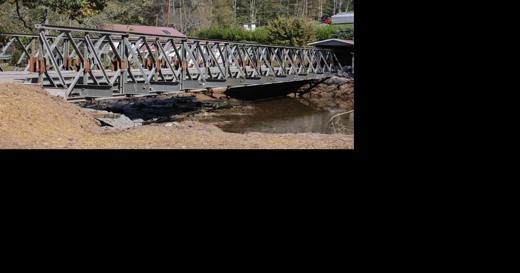 VDOT crews install temporary bridge, repair another in Taylors Valley