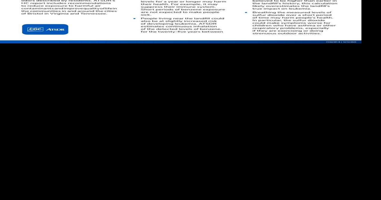 FACTS: Bristol Quarry Landfill ATSDR report fact sheet
