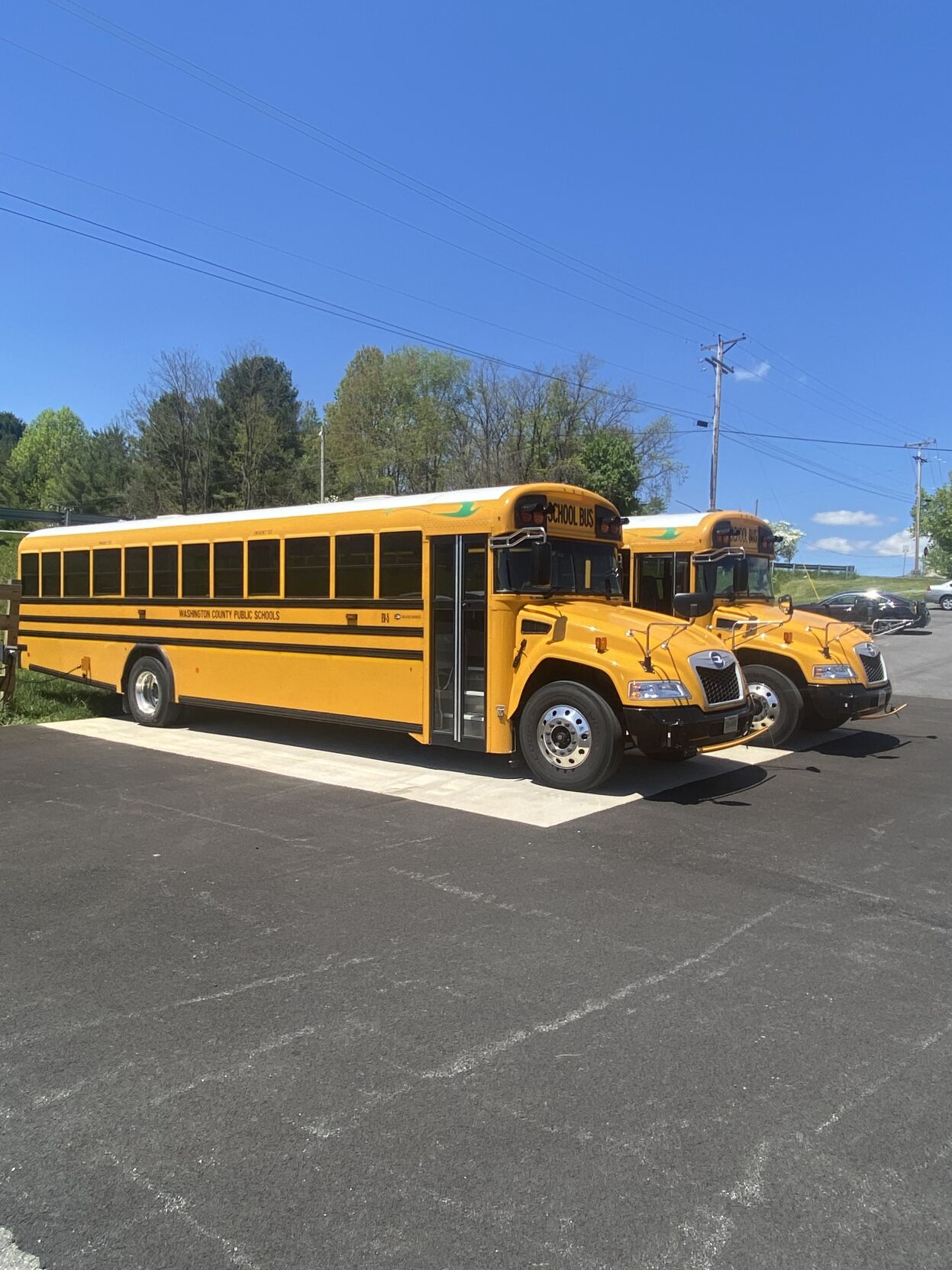 Electric school buses in Washington County VA