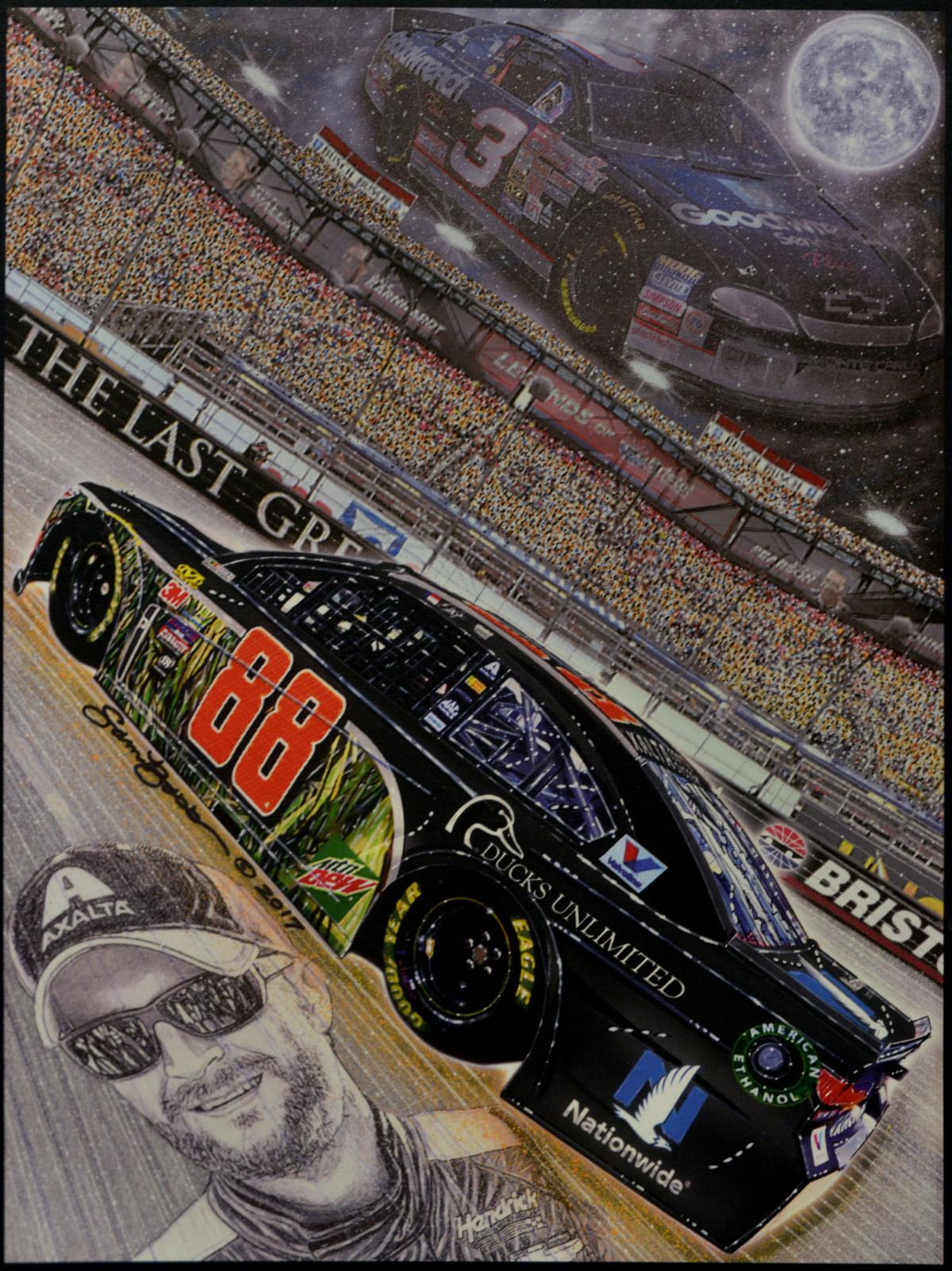 NASCAR artist Sam Bass drawing attention at BMS | Latest Headlines ...