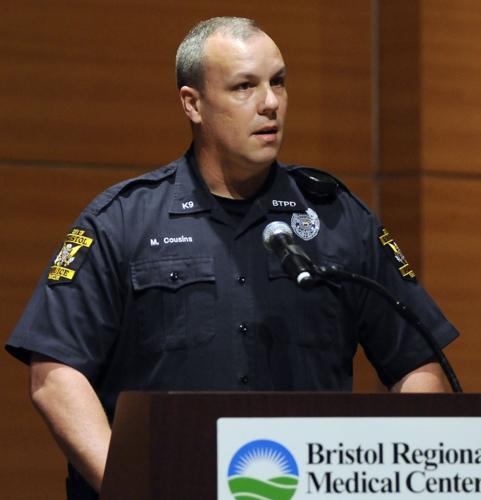 Bristol, Tenn., Officer Matt Cousins receives Mark Vance Memorial Award