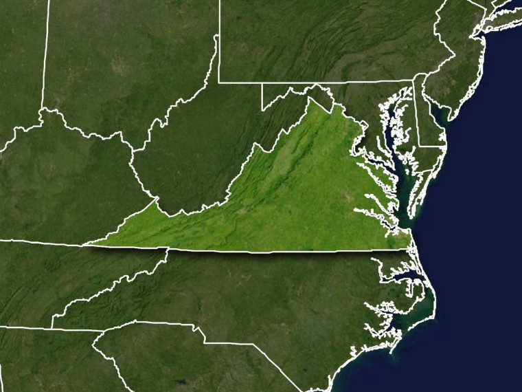 Map Tracking H1N1 Cases In Virginia
