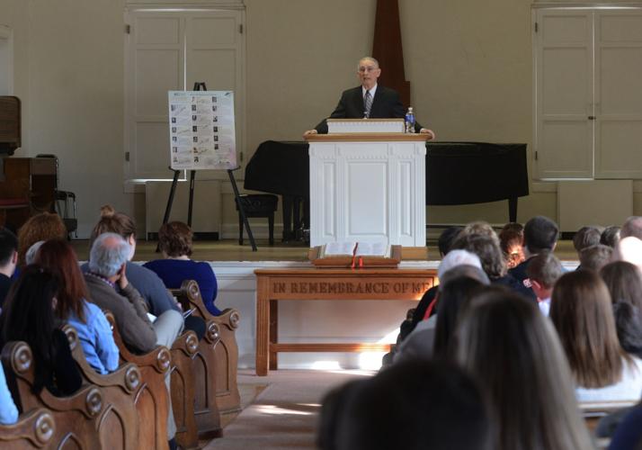 Holocaust survivor, Martin Weiss, speaks at King