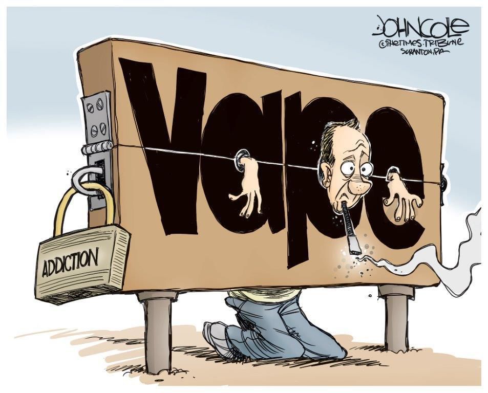 Editorial Cartoon: Vaping Addiction