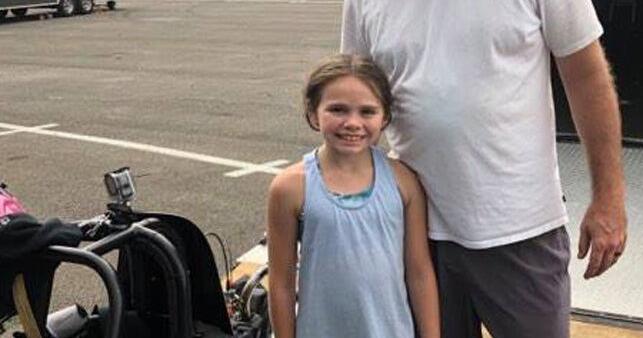 DRAG RACING: Eight-year-old Channing Byrd has the racing fever