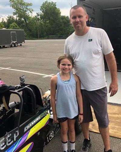 DRAG RACING: Eight-year-old Channing Byrd has the racing fever